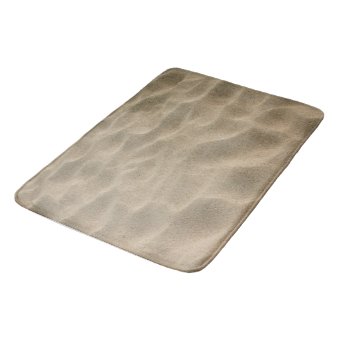 Realistic Soft Beach Sand Bath Mat | Zazzle