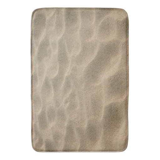 Realistic Soft Beach Sand Bath Mat | Zazzle