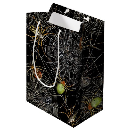 Realistic Spiders Web Pattern Medium Gift Bag | Zazzle.com