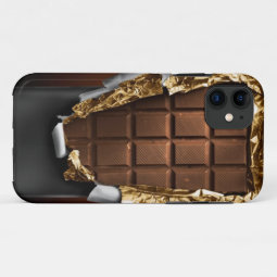 Realistic Unwrapped Chocolate Bar iPhone Case | Zazzle