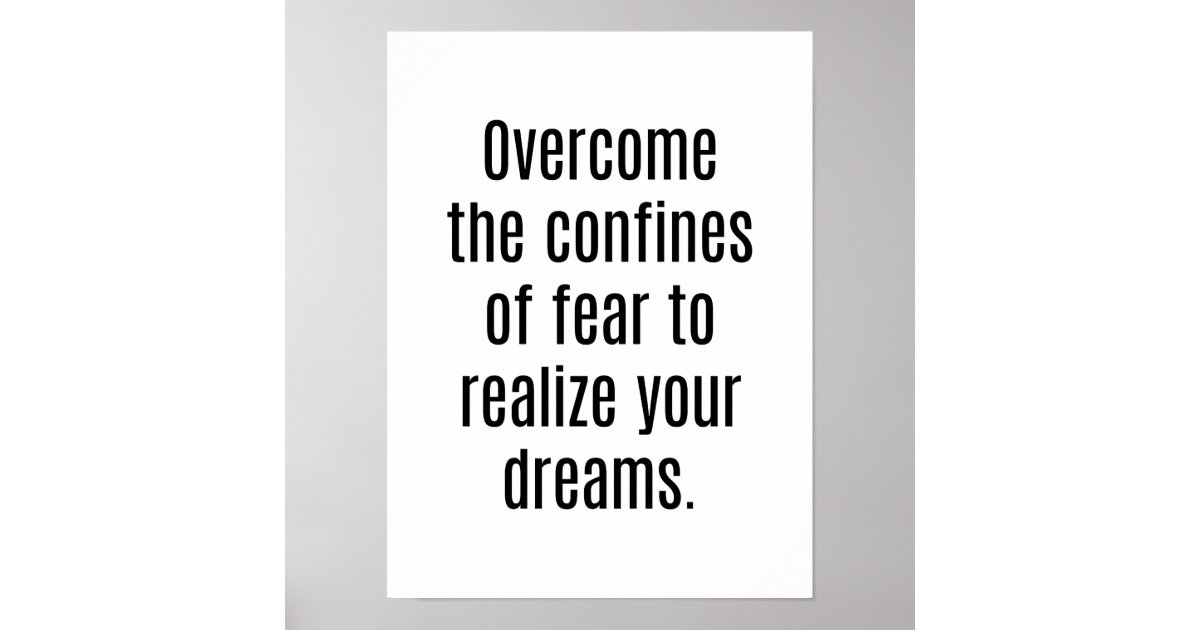 Realize Your Dreams Poster | Zazzle