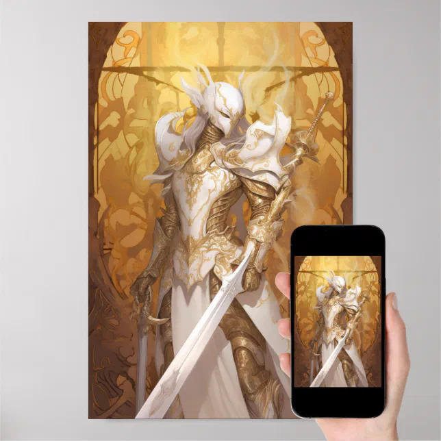 Realm Walkers: Guardian of the Light fantasy art Poster | Zazzle