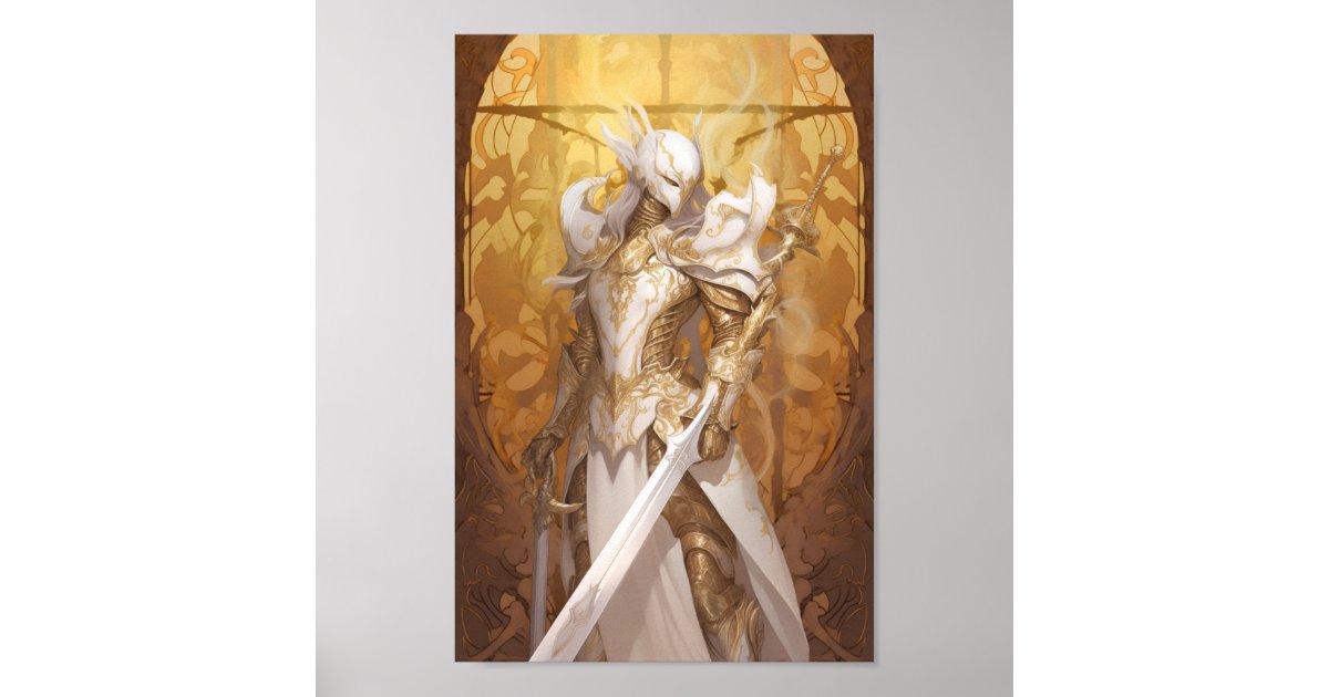 Realm Walkers: Guardian of the Light fantasy art Poster | Zazzle