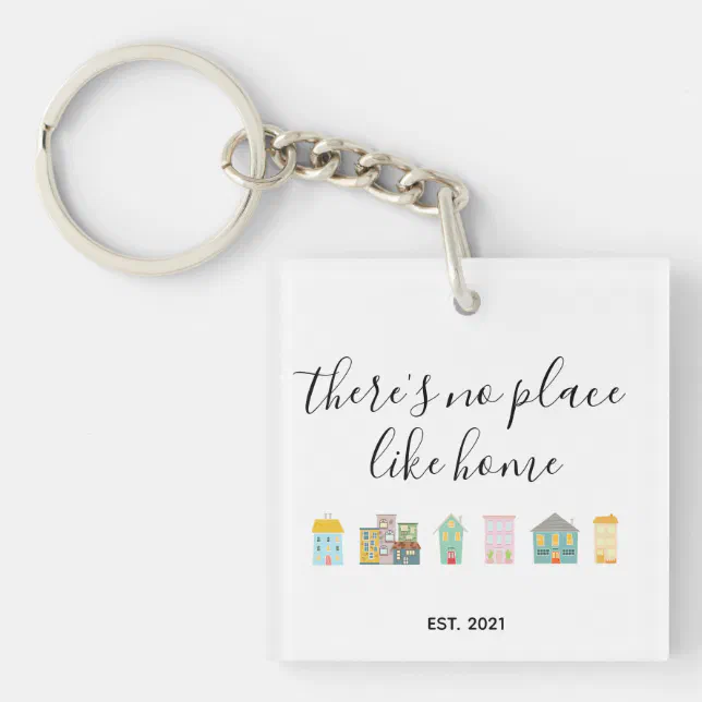Realtor Cute New Home Keychain | Zazzle