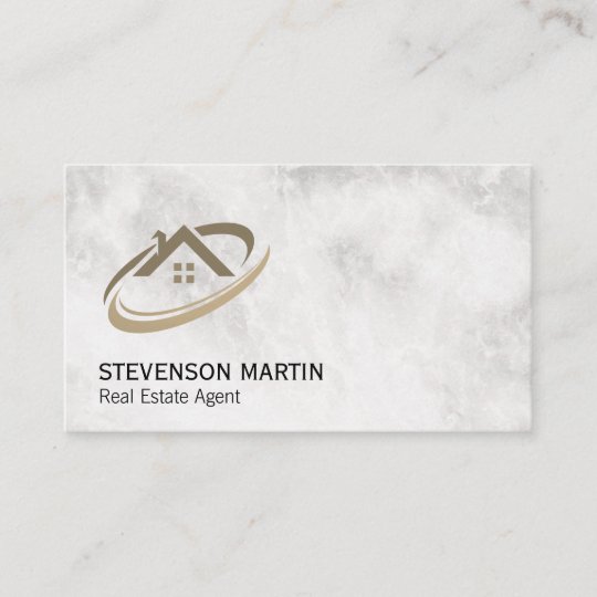 Realtor Home Logo Business Card | Zazzle.com