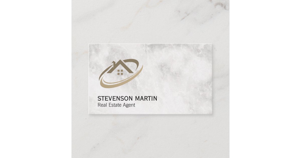 Realtor Home Logo Business Card | Zazzle