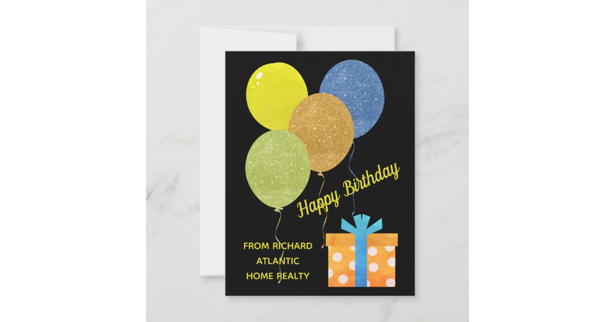 Realtor Mortgage Happy Birthday Custom Card | Zazzle
