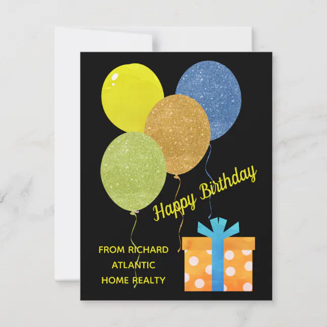 Realtor Mortgage Happy Birthday Custom Card | Zazzle