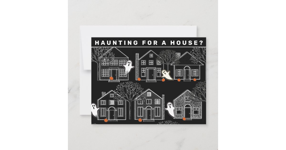 Realtor October Halloween Postcard | Zazzle
