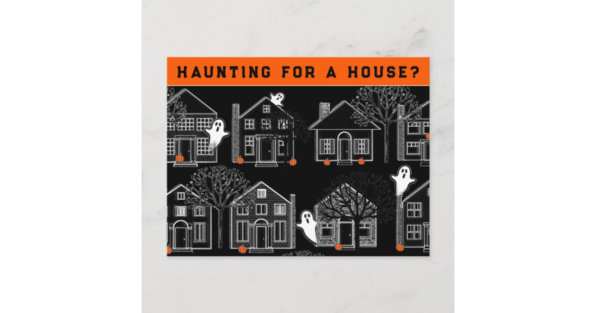 Realtor October Halloween Postcard | Zazzle