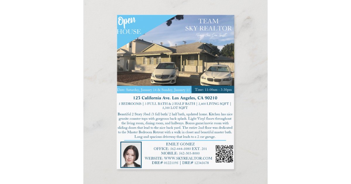 Realtor Open House Invitation Card | Zazzle