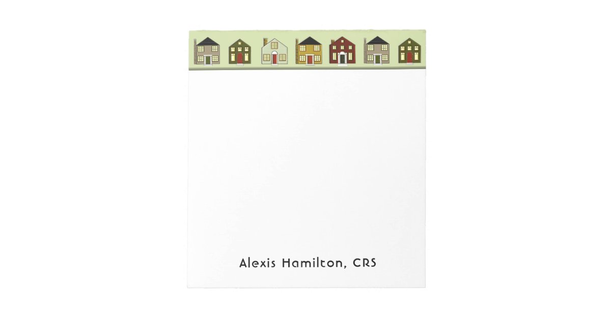 Realtor personalized gift notepad | Zazzle