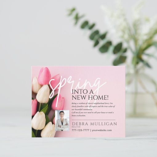 Realtor Postcard - Real Estate Spring Marketing | Zazzle