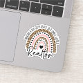 Realtor Rainbow, Real Estate, Realtor Gift Sticker | Zazzle