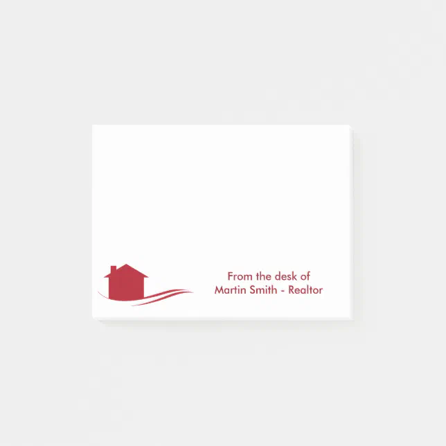 Realtor Sticky Notes Pad | Zazzle
