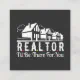 Realtor there for your House Square Business Card | Zazzle