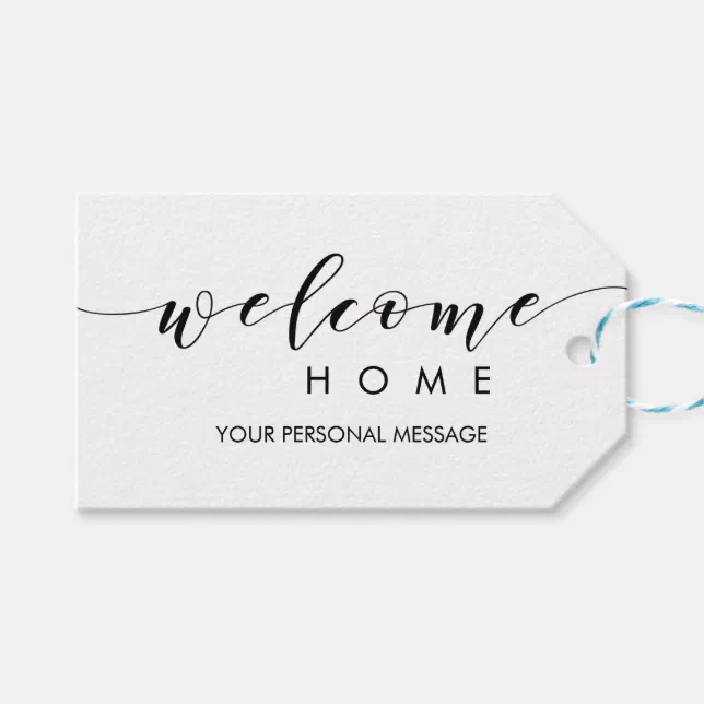 Realtor Welcome Home Gift Tags for Housewarming | Zazzle