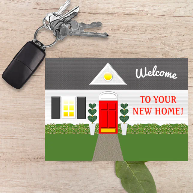 Realtor Welcome Home Thank You Card | Zazzle