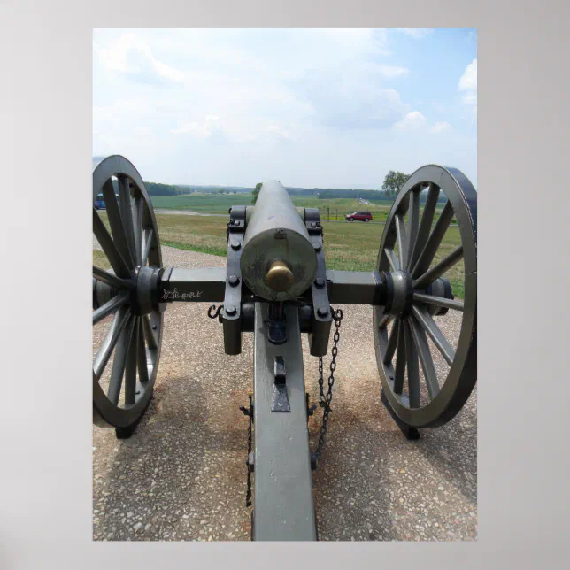 Rear of America Civil War Cannon Poster | Zazzle
