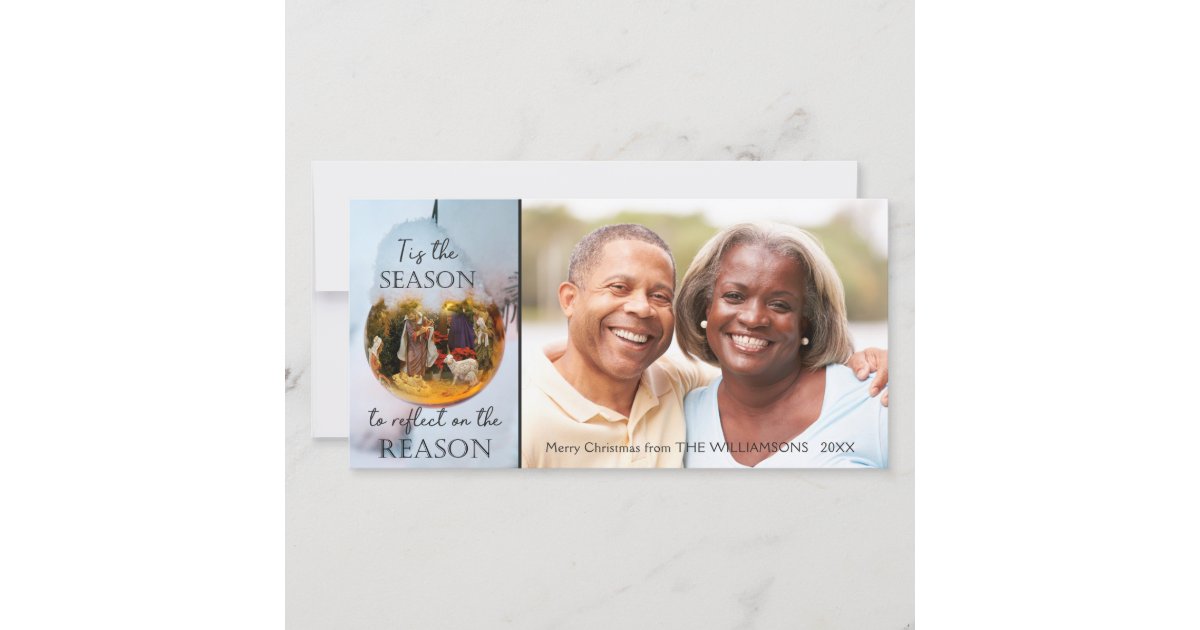 Reason for the Season Nativity Scene Holiday Card | Zazzle