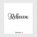 Rebecca Name - Handwritten Calligraphy Sticker | Zazzle