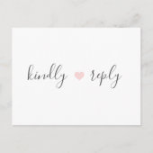 Rebecca Simple Elegant Calligraphy Wedding RSVP Postcard | Zazzle