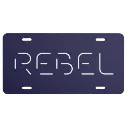 REBEL LICENSE PLATE | Zazzle