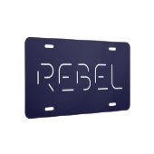 REBEL LICENSE PLATE | Zazzle