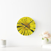 rebel petals round clock | Zazzle