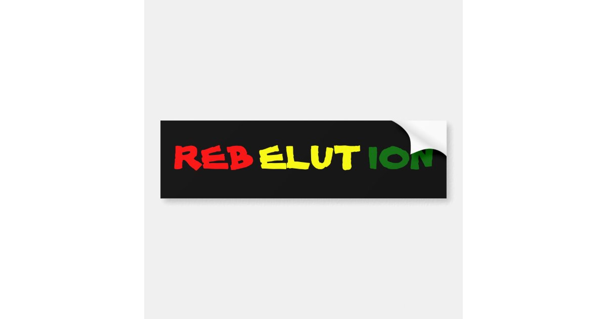 REBELUTION BUMPER STICKER | Zazzle