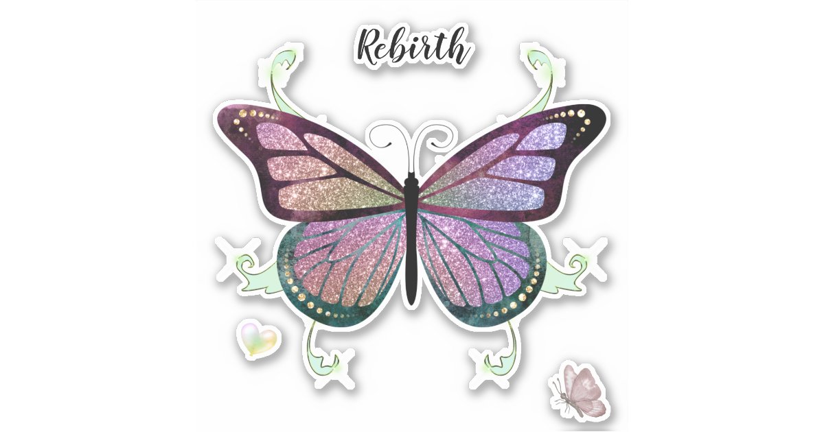 Rebirth Butterfly Sticker | Zazzle