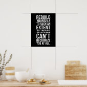 Rebuild Yourself Poster | Zazzle