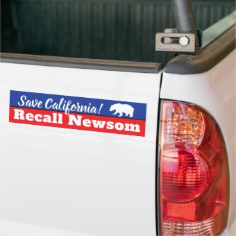 Recall Gavin Newsom California Election Bumper Sticker | Zazzle