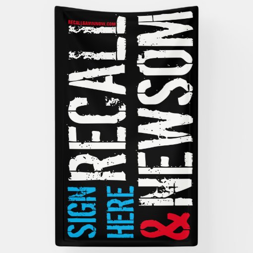RECALL NEWSOM NOW BANNER | Zazzle