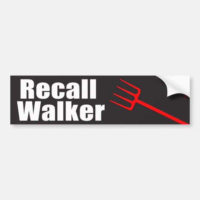 Recall Walker Bumper Sticker | Zazzle
