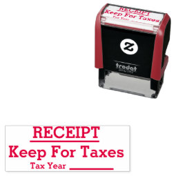 Receipt Self Inking Stamp For Tax Purposes | Zazzle