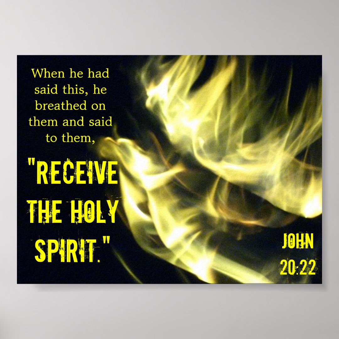 "Receive the Holy Spirit" poster | Zazzle