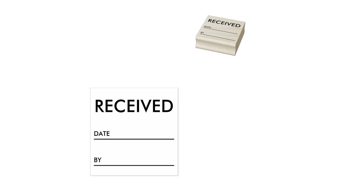 Received Professional Office Rubber Stamp | Zazzle