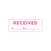 RECEIVED Signature and Date Business Bookkeeping Self-inking Stamp | Zazzle