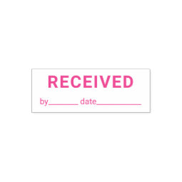 RECEIVED Signature and Date Business Bookkeeping Self-inking Stamp | Zazzle