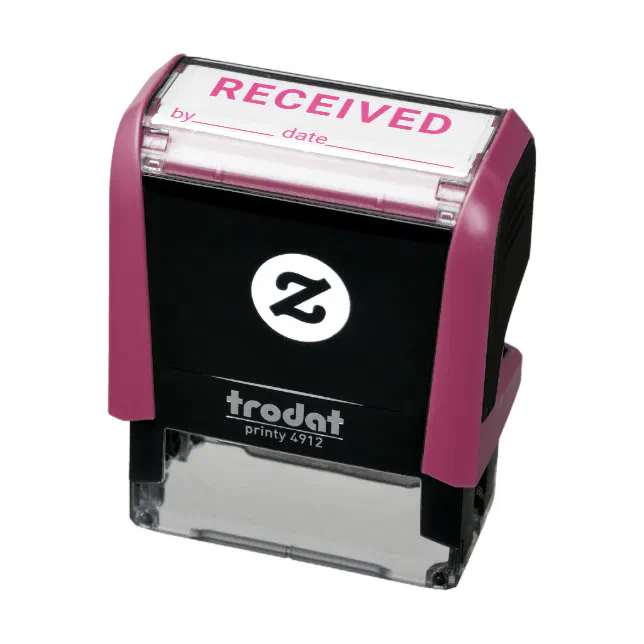 RECEIVED Signature and Date Business Bookkeeping Self-inking Stamp | Zazzle