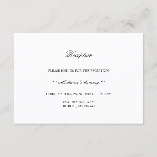 Reception Card - THE BEST Suite | Zazzle.com