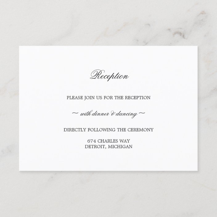 Reception Card - THE BEST Suite | Zazzle.com