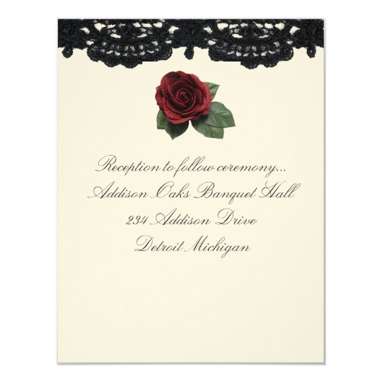 Reception invitation Design Roses and Cake | Zazzle.com