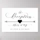 Reception This Way Elegant Script Directional Sign | Zazzle