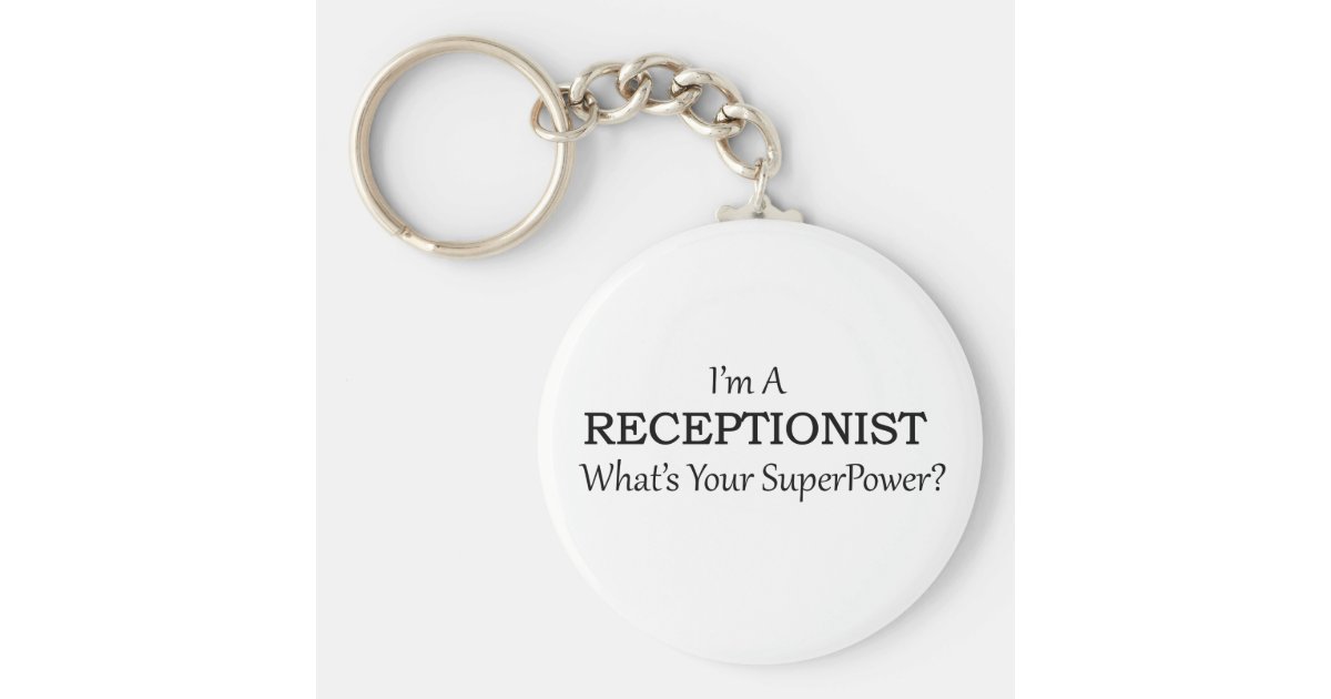 RECEPTIONIST KEYCHAIN | Zazzle.com