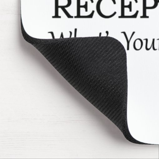 RECEPTIONIST MOUSE PAD | Zazzle