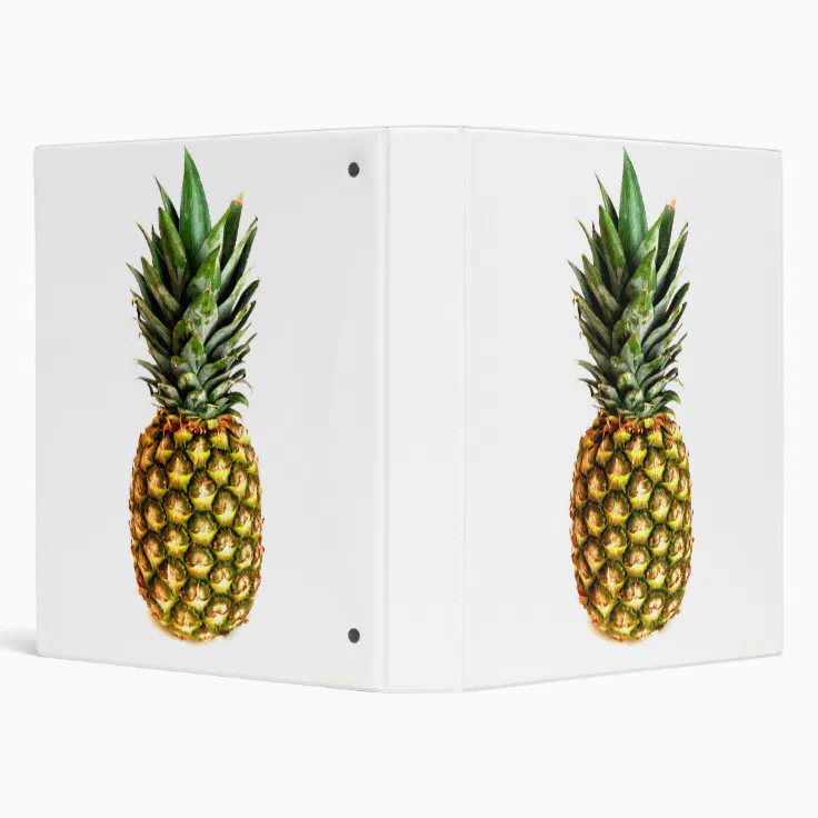 Recipe binder with pineapple print | Zazzle