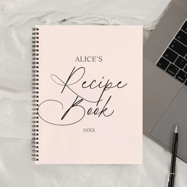 Recipe Book Script Handwriting | Zazzle