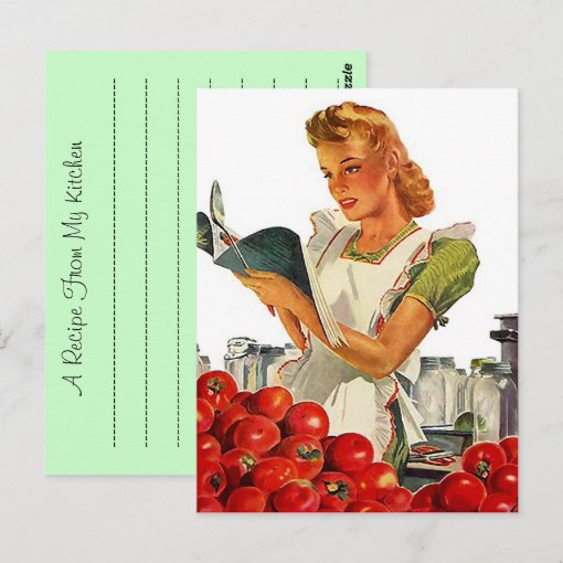 Recipe Card Postcard Design To Share Fav Recipes | Zazzle
